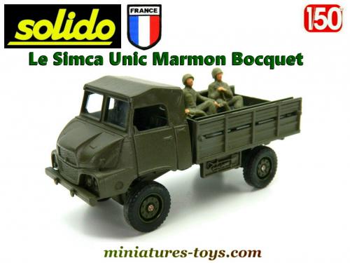 Le camion militaire Simca Unic 4x4 Marmon en miniature Solido au 1/50e ...