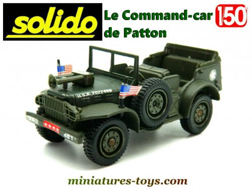 Le Dodge WC 56 4x4 Command car de Patton en miniature Solido au 1/50e ...