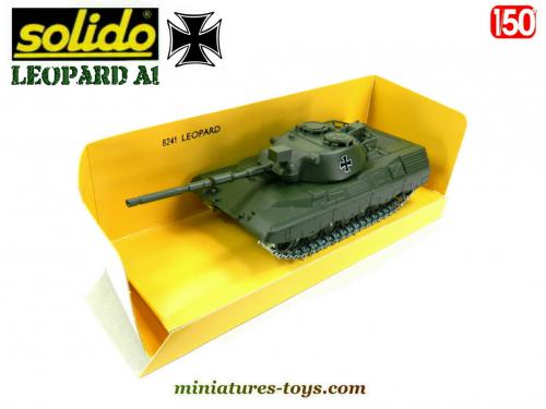 Le char allemand Leopard A1 en miniature de Solido au 1/50e miniatures-toys