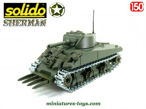 Le char américain Sherman canon court Bocage miniature de Solido au 1 ...