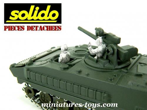 Le chef de char en miniature métal non peint pour blindés Solido au 1 ...