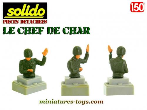 Le chef de char en miniature métal peint pour blindés Solido au 1/50e ...