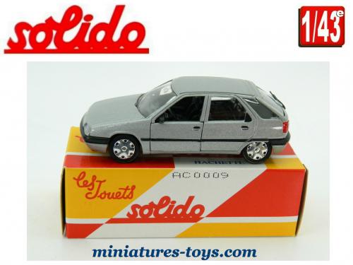La Citroën ZX grise de 1991 en miniature Solido au 1/43e miniatures-toys