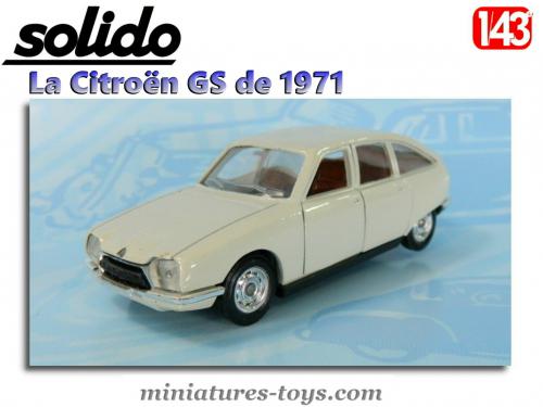 La Citroën GS de 1971 en voiture miniature par Solido au 1/43e ...