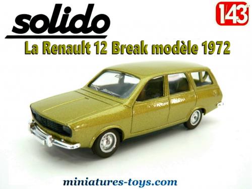 La Renault 12 Break de 1972 en voiture miniature par Solido au 1/43e ...