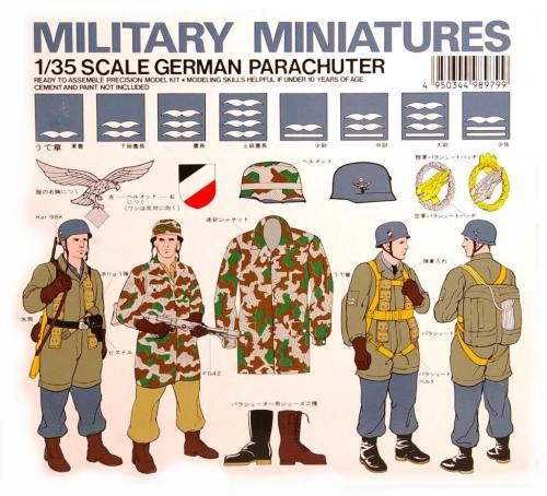 Les parachutistes allemands de la seconde guerre mondiale par Tamiya au ...