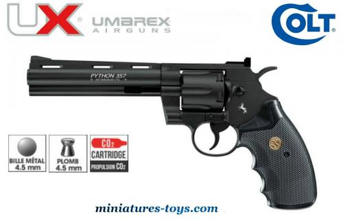 La réplique métal du Colt Python 357 Magnum a air comprimé par Umarex ...