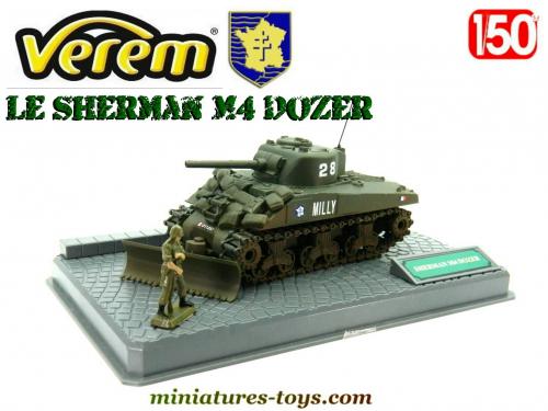 Le char Sherman M4 Dozer en miniature de Solido Verem au 1/50e ...